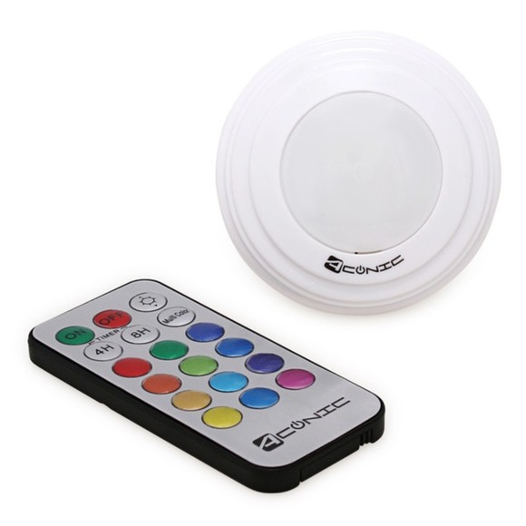 Other | Aconic Remote Control Color Changing Puck Light | Poshmark